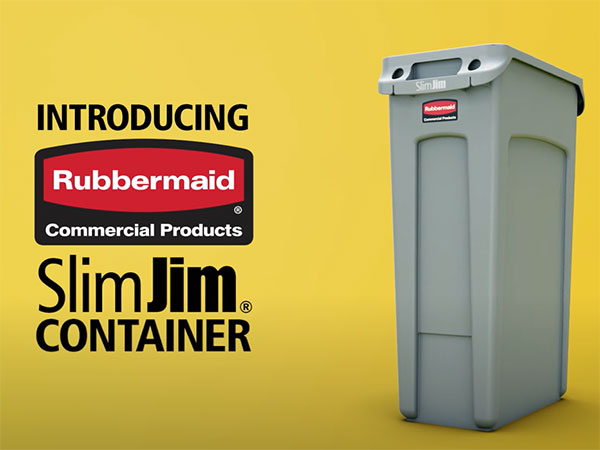 Slim Jim® Recycling Bin | Rubbermaid Commercial Prodcuts